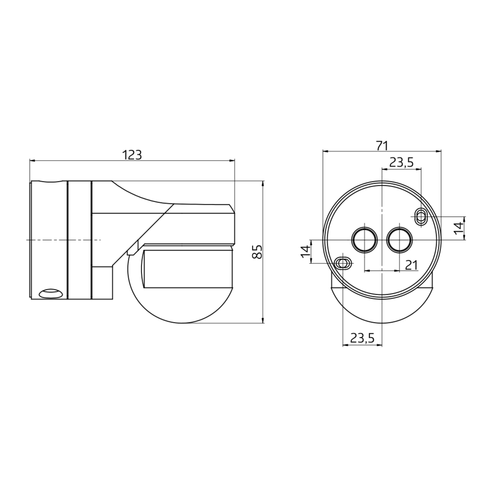 BEG Luxomat 93527 KNX Gen7 Deluxe occupancy detector RC-plus next N 230 ...